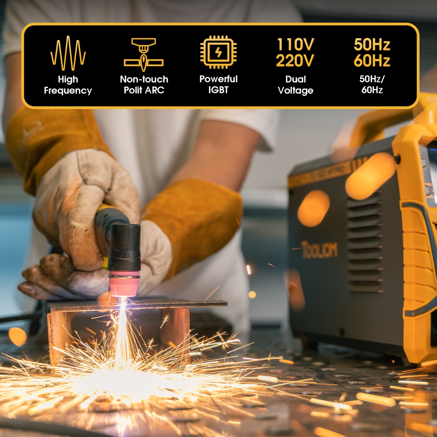 Plasma Cutter TL-50C HF-PRO | Non-Touch Pilot Arc High Frequency Start ...