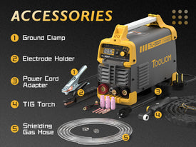 TIG/Stick High Frequency Dual Voltage TL-200TP-PRO 2 in 1 Welding Mach ...